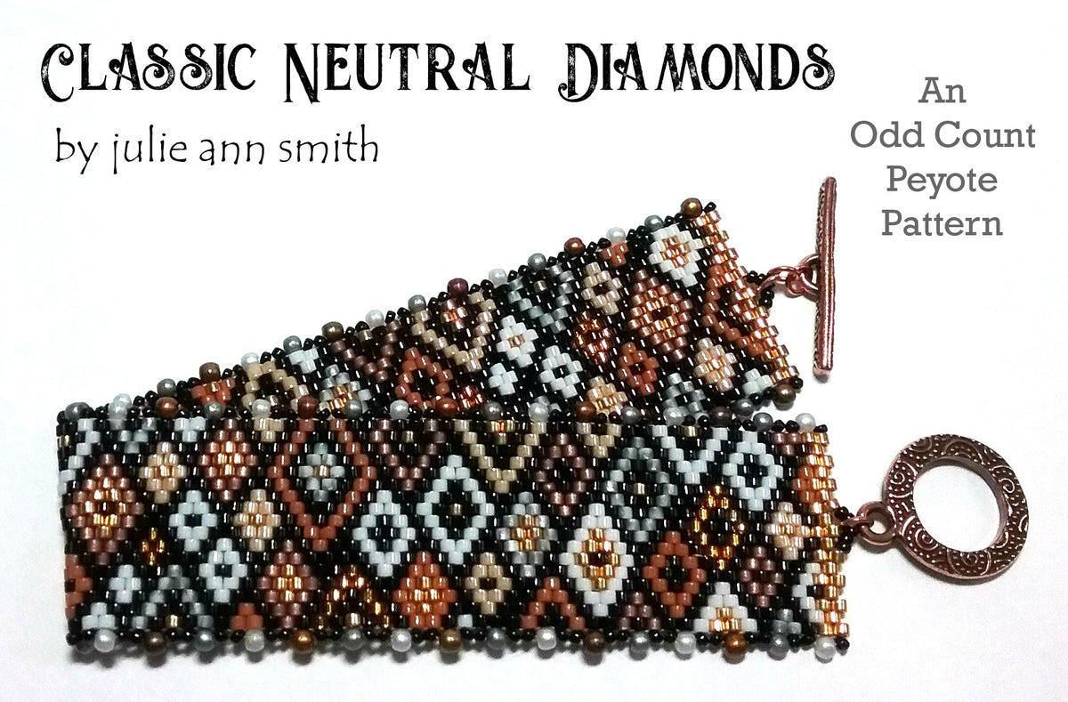 CLASSIC NEUTRAL DIAMONDS Bracelet Pattern – Julie Ann Smith