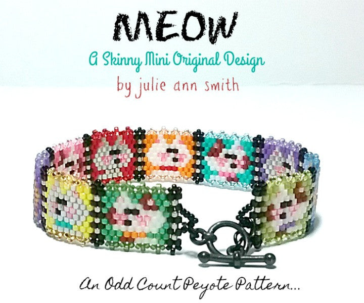 MEOW Skinny Mini Bracelet Pattern – Julie Ann Smith