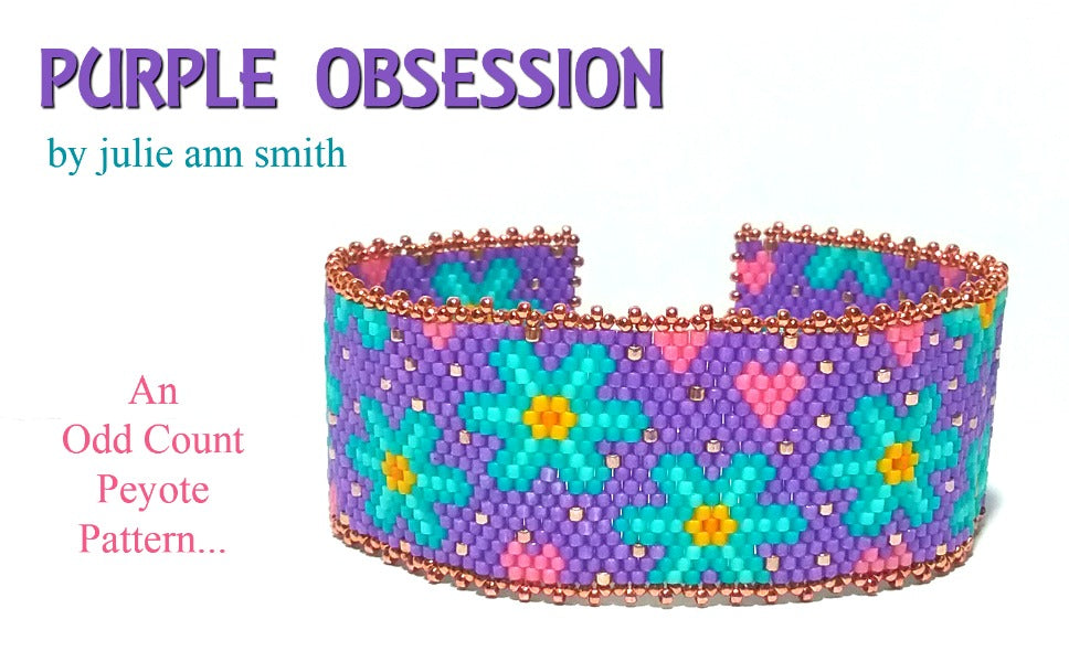 PURPLE OBSESSION Bracelet Pattern – Julie Ann Smith
