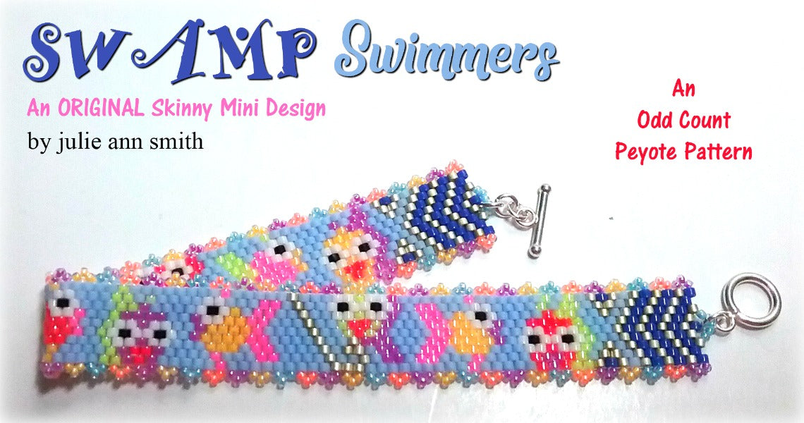 SWAMP SWIMMERS Skinny Mini Bracelet Pattern – Julie Ann Smith